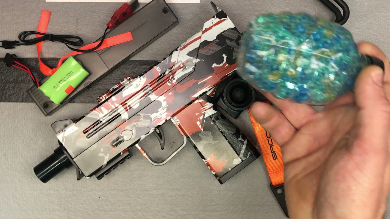 Setup/Tips: SRCOOAT UZI Electric Gel Ball Blaster - YouTube