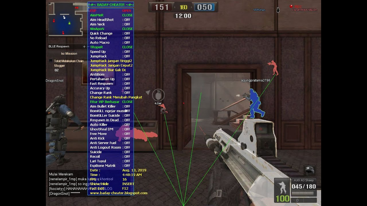 Cheat Point Blank Indonesia Auto Headshot, Wall Hack || Apakah Zepetto ...