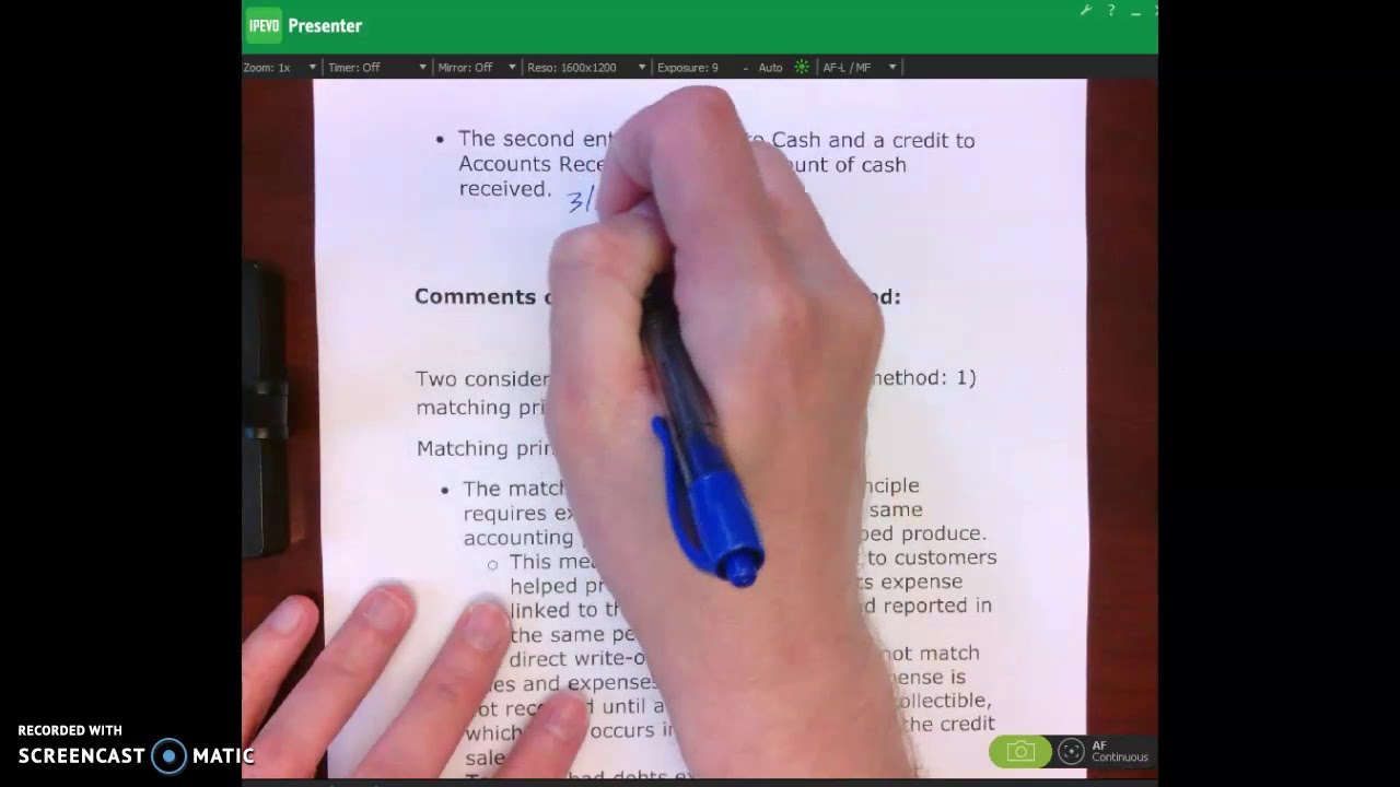 Valuing AR: Direct Write-Off Method, Quick Check Problems - YouTube