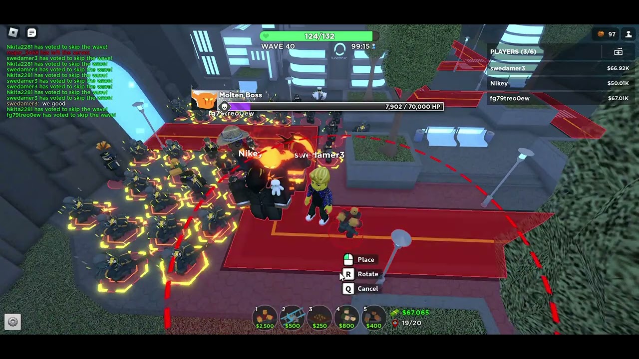 casually kills a molten titan in tower defense simulator - YouTube