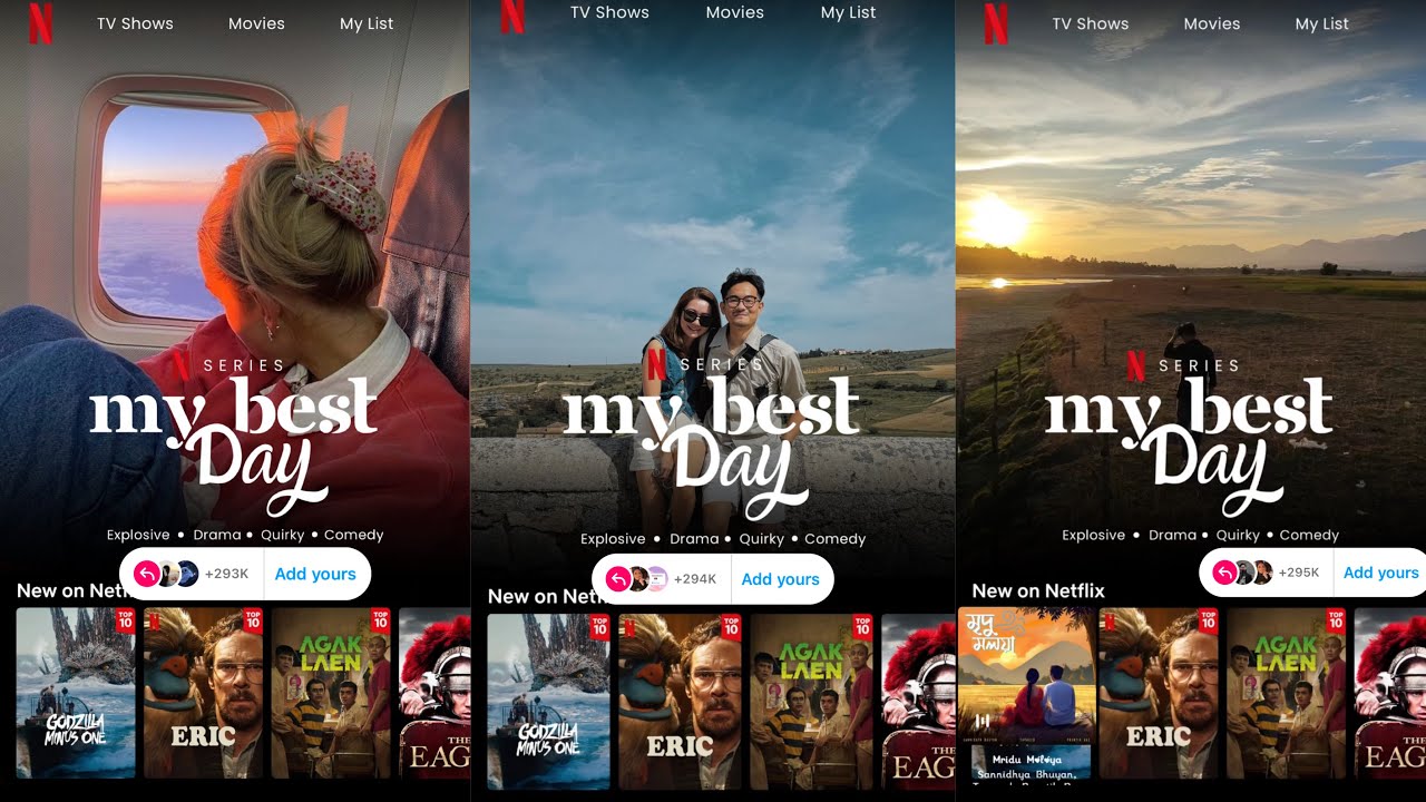My best day - Netflix add yours template | trending add yours template ...