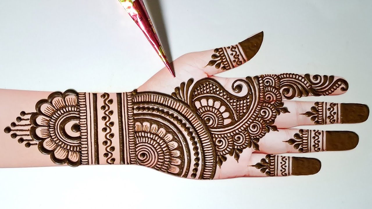 New stylish full hand mehndi design|easy full hand mehndi| mehndi ...