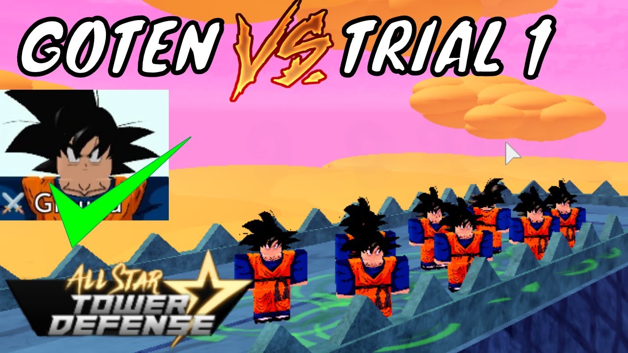 Son Koken/Goten beating Trial 1 | Roblox All Star Tower Defense - YouTube