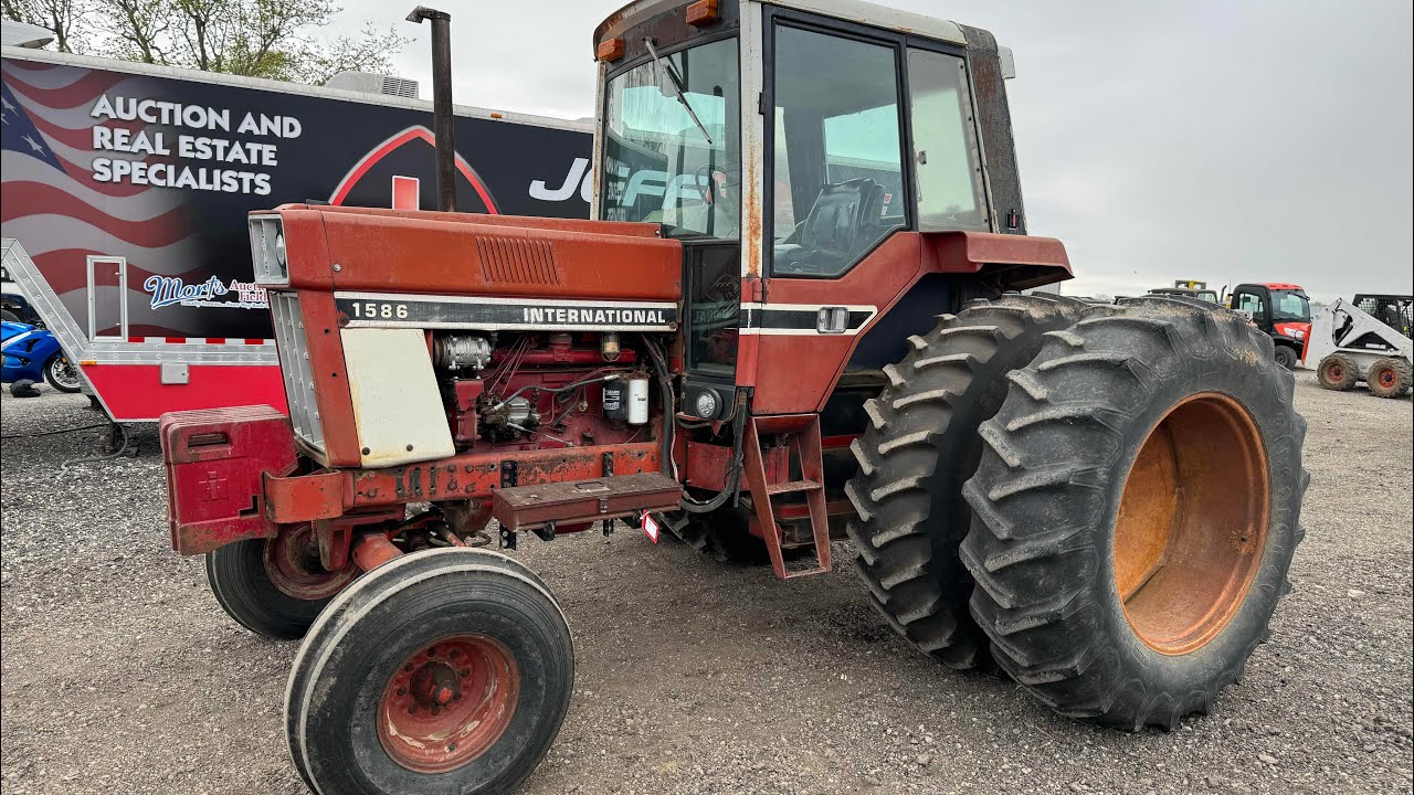 Lot # 1184 May 2024 - International 1586 Tractor - YouTube