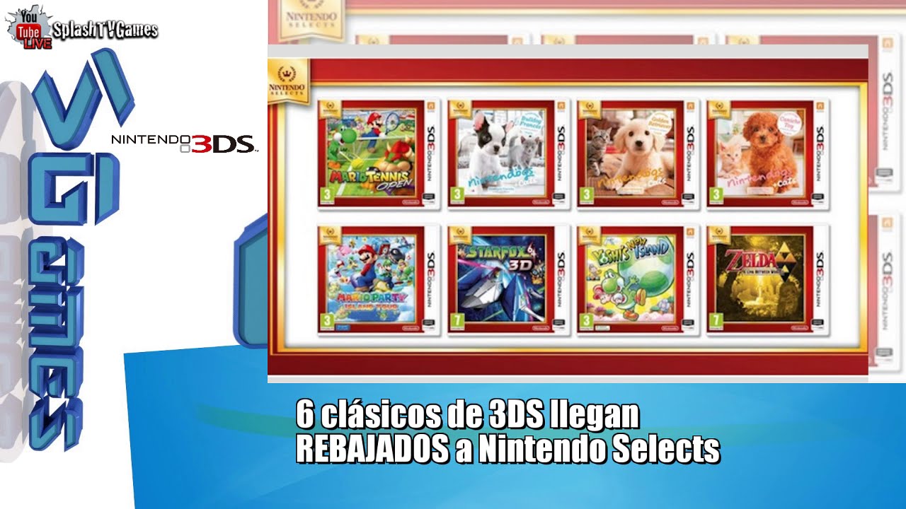 6 clásicos de 3DS llegan REBAJADOS a Nintendo Selects - YouTube