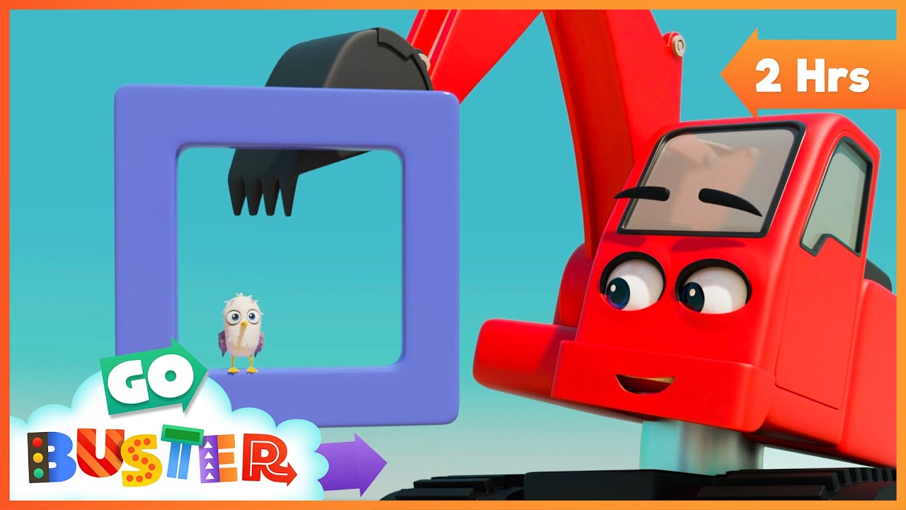 Buster And Digger Find Shapes | GO BUSTER! | Super Kids Cartoons ...