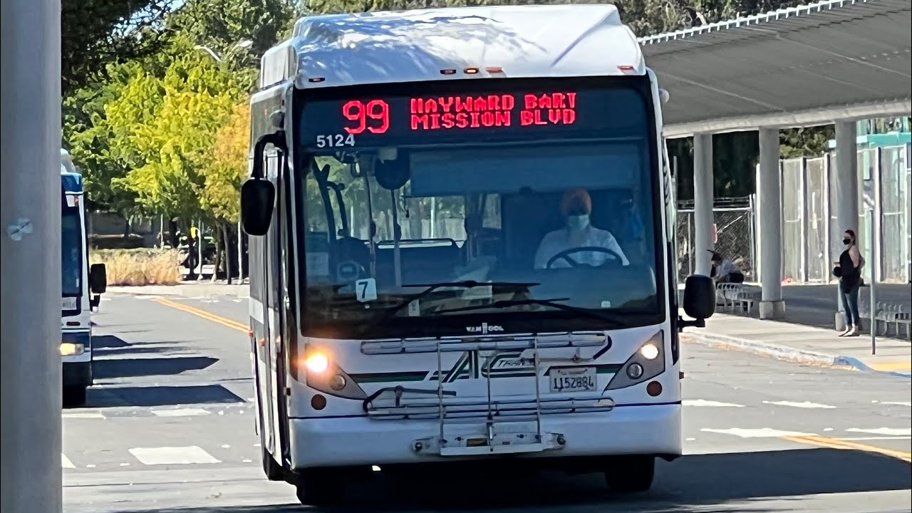 AC Transit 2009 Van Hool A300K 5124 on route 99 - YouTube