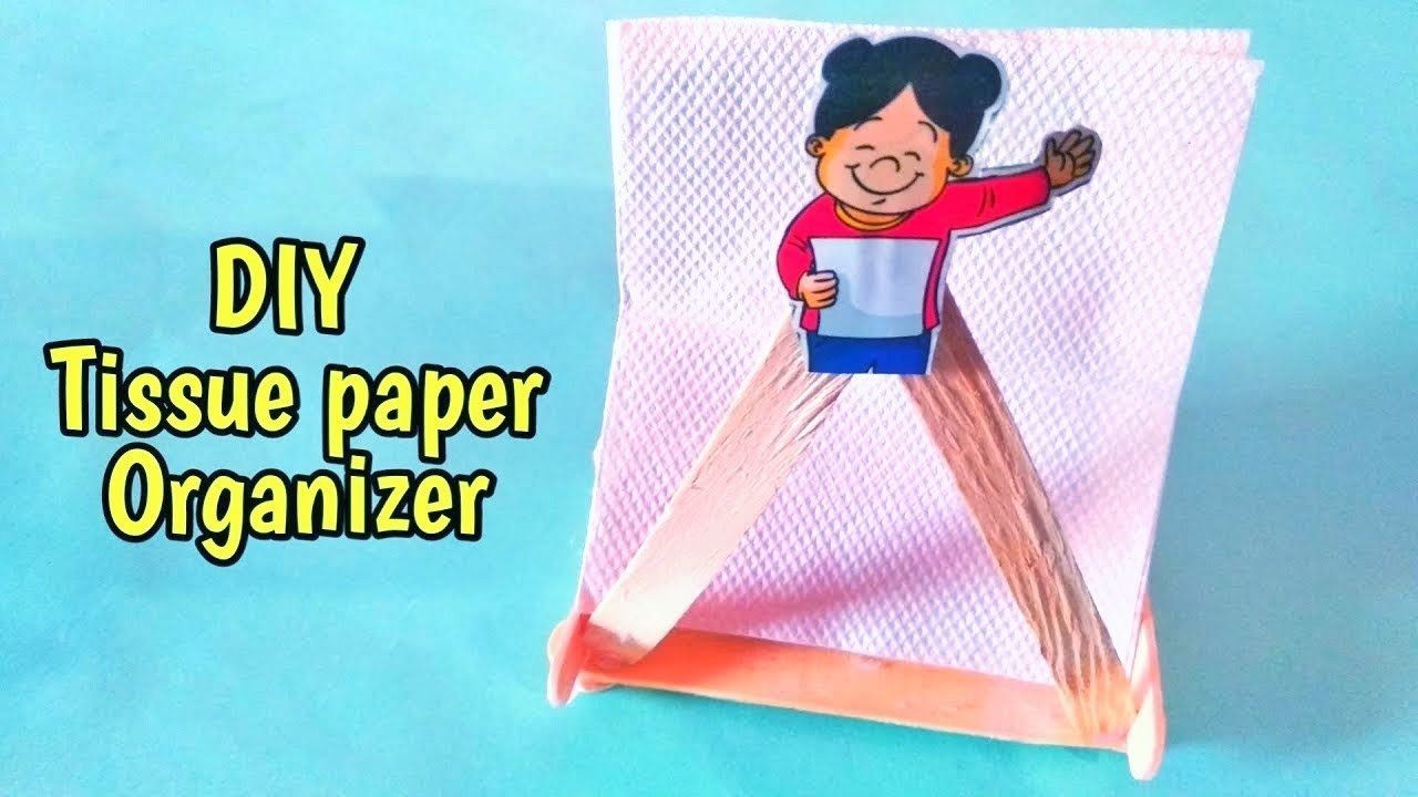 DIY Tissue Paper Organizer | Handmade tissue Holder | Mini tissue ...