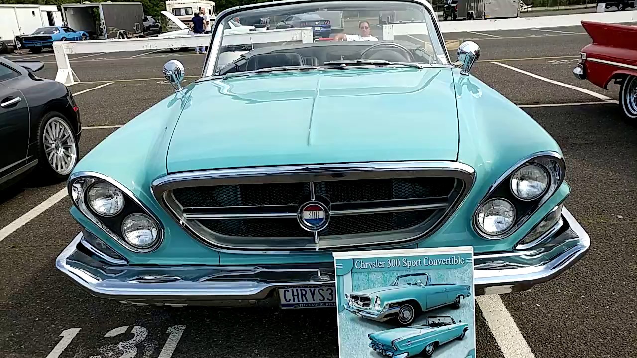 1962 BERMUDA TURQUOISE CHRYSLER 300 SPORT CONVERTIBLE 2 DOOR SEDAN NY ...