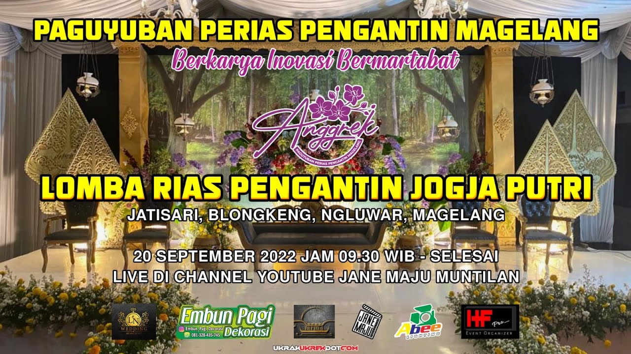 LOMBA RIAS PENGANTIN JOGJA PUTRI PAGUYUBAN PERIAS PENGANTIN MAGELANG ...