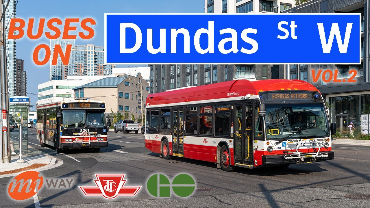 MiWay, TTC and GO Buses on Dundas Street Volume 2 - YouTube