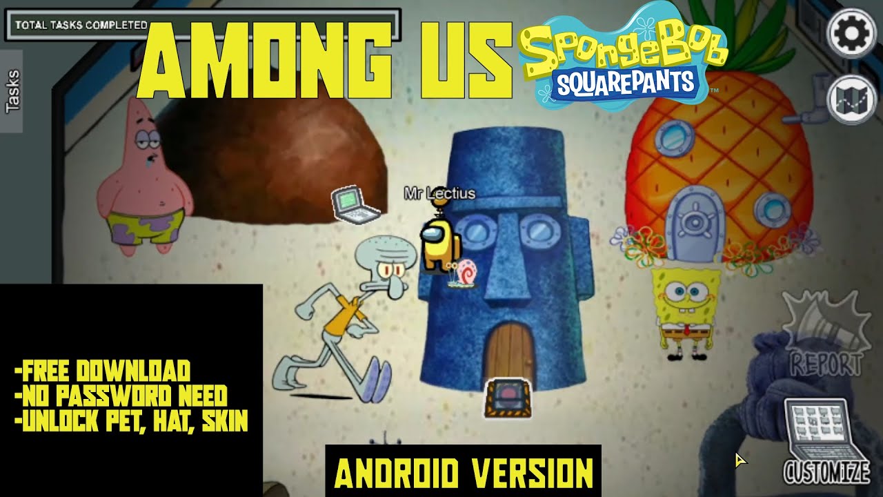 BIKINI BOTTOM? AMONG US SPONGEBOB SQUAREPANTS MOD - TUTORIAL DOWNLOAD ...