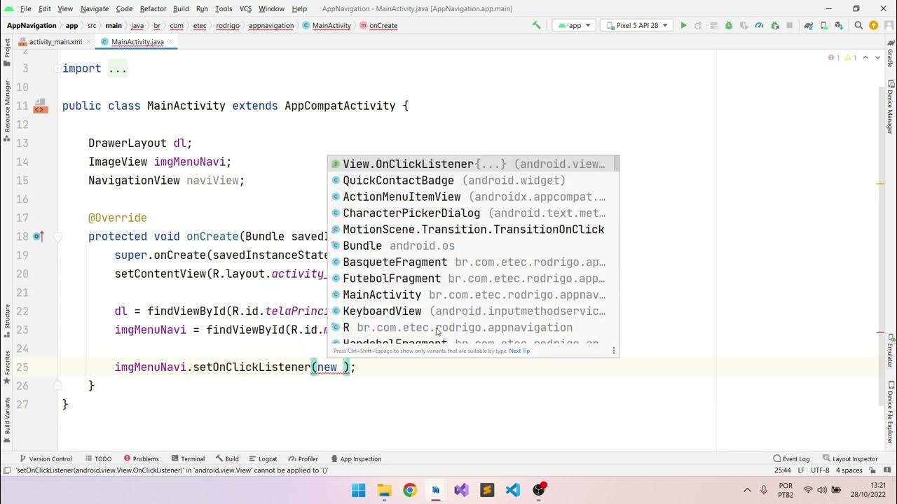 Android Navigation Drawer JAVA 03 - YouTube