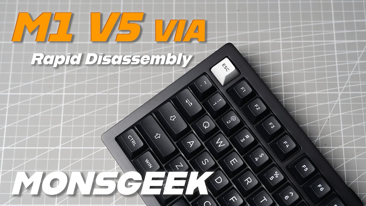 Monsgeek M1 V5 Via Sound Test Teardown And Review Asmr Youtube