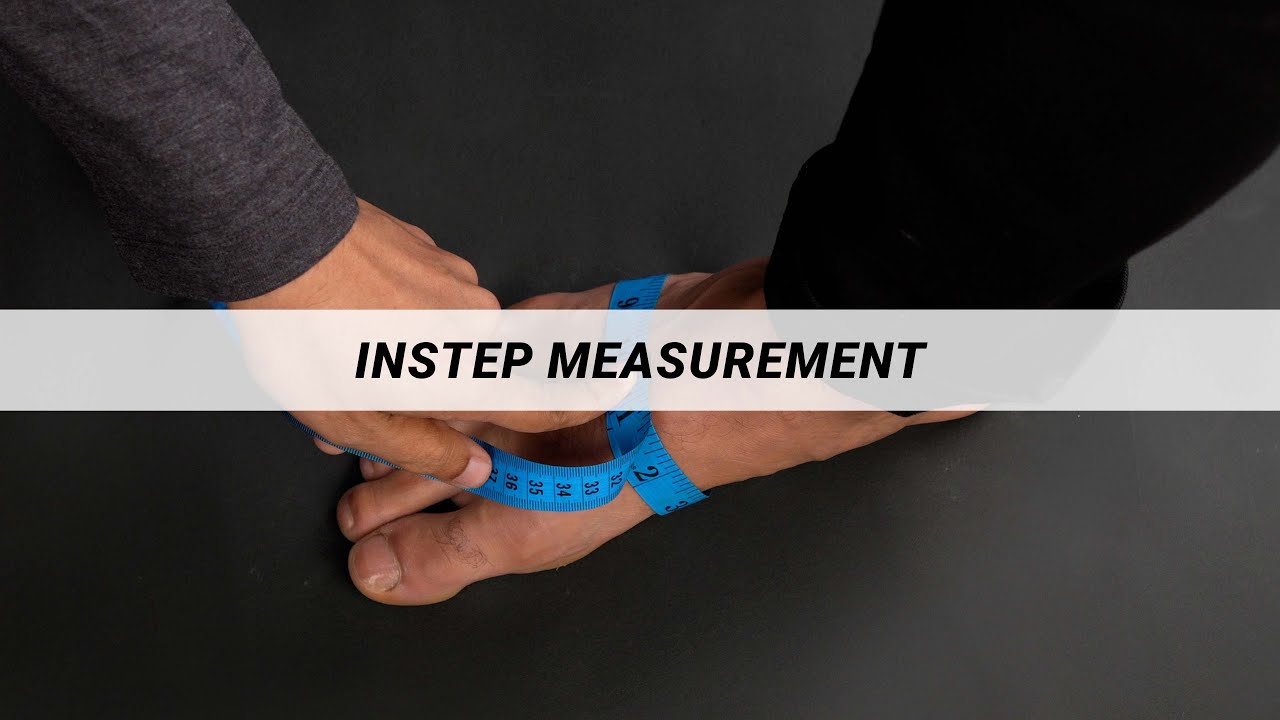 How To Measure Instep Circumference - YouTube