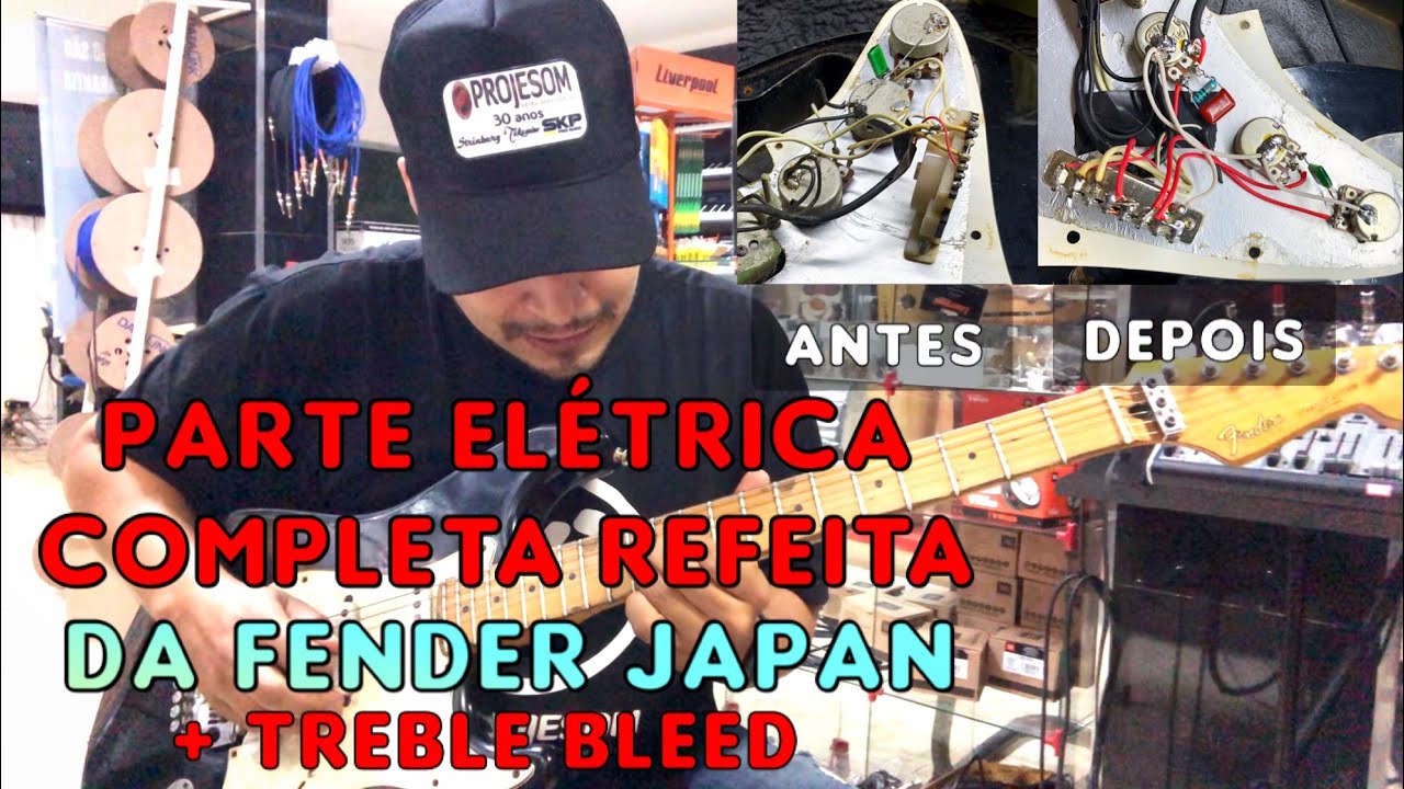 Guitarra Fender Japan + Treble Bleed - Fica Top🔥 - YouTube