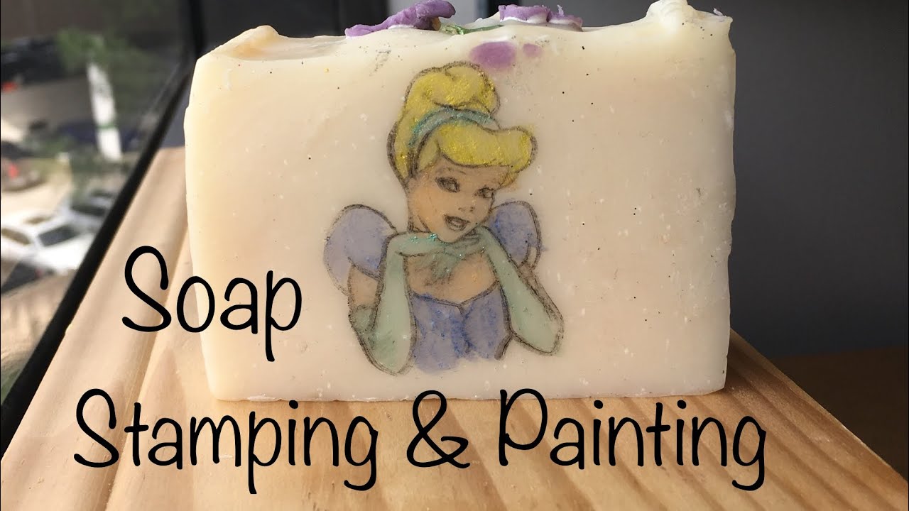 Soap stamping and painting - YouTube