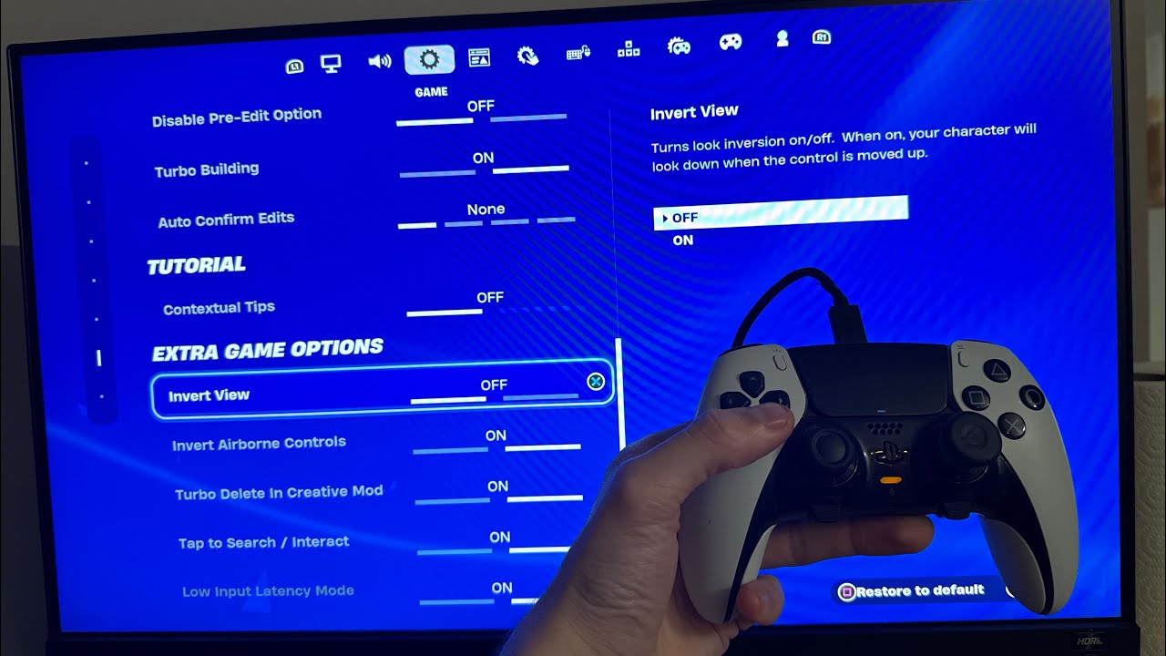Fortnite: How to Turn On/Off Invert View Tutorial! (Easy Method ...