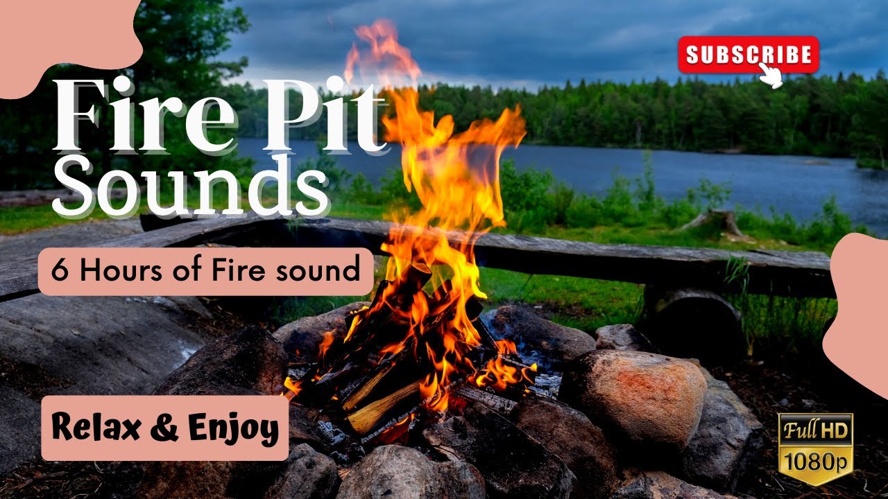 Fire Pit Sounds for sleeping or relaxing / White Noise Fire Pit sound 6 ...