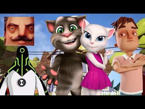 Hello Neighbor - My New Neighbor My Talking Tom Ben 10 Upgrade Mater Aaron Gameplay Walkthrough
