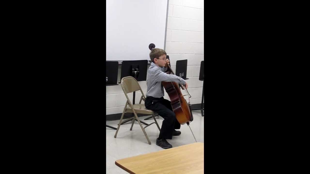 Nick's First Cello Solo - Ode to Joy - YouTube