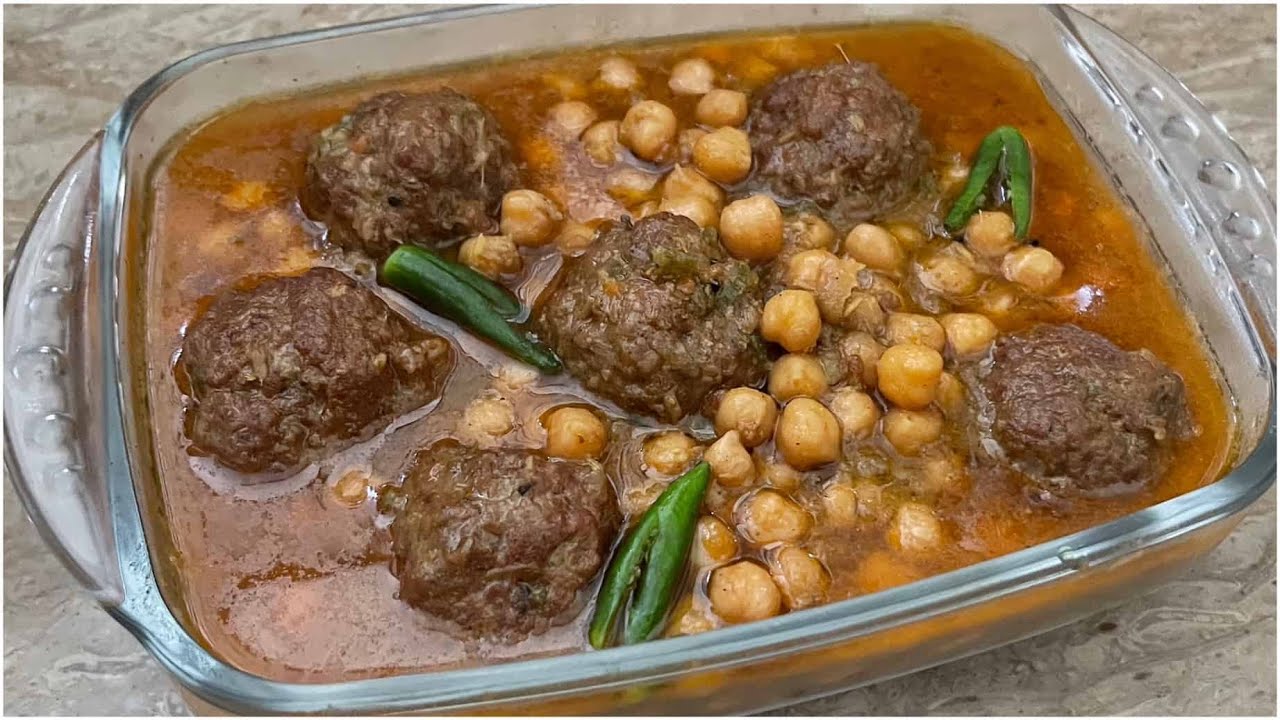 Channe kofte in restaurant style | Perfect Beef kofta | kofta chana ...