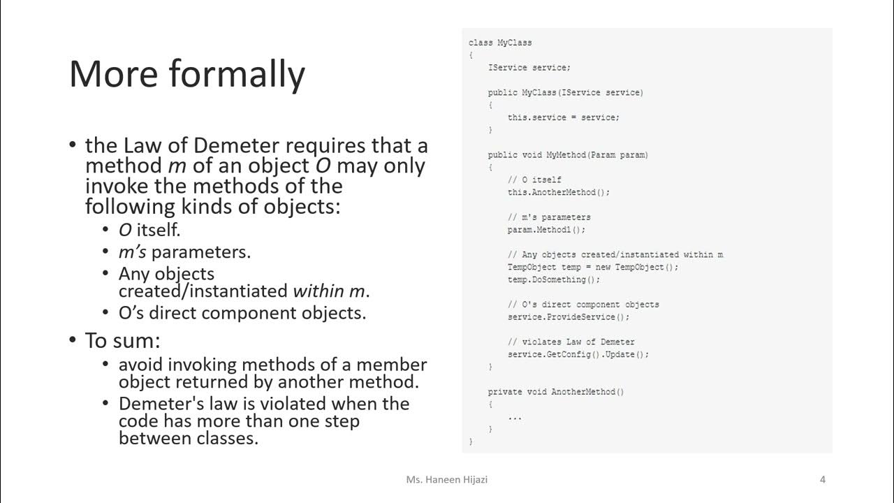 3-3-2 Law of Demeter - YouTube