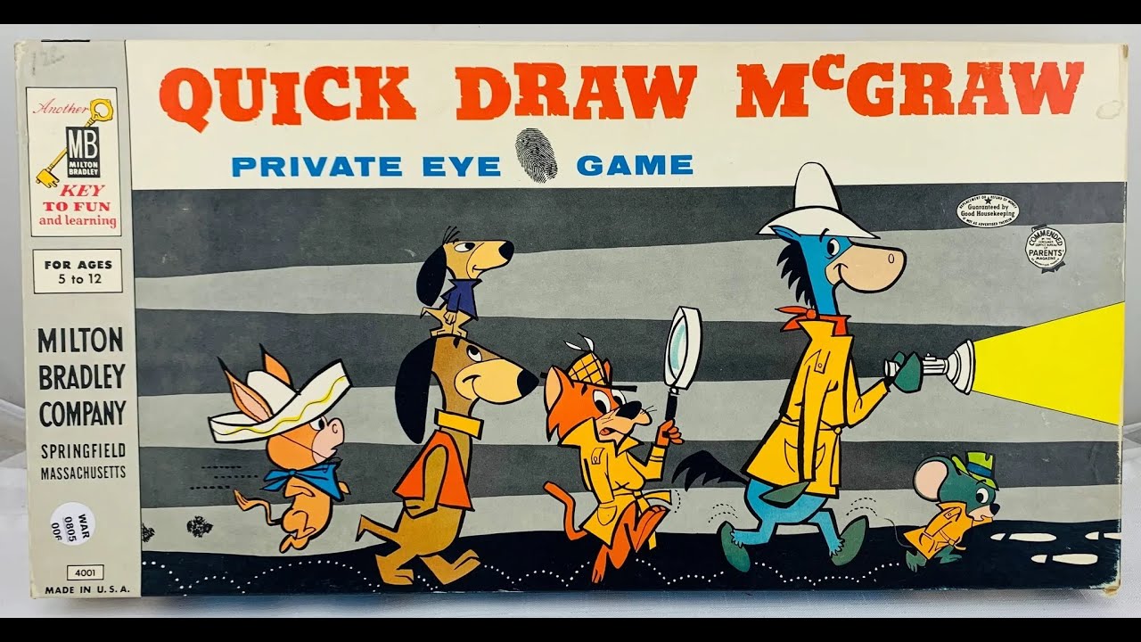 Quick Draw McGraw Private Eye Game - Review and How to Play - YouTube