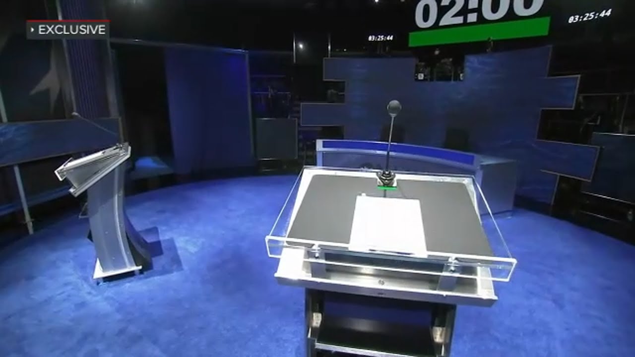 On the debate stage, candidates will be just steps from the moderators ...