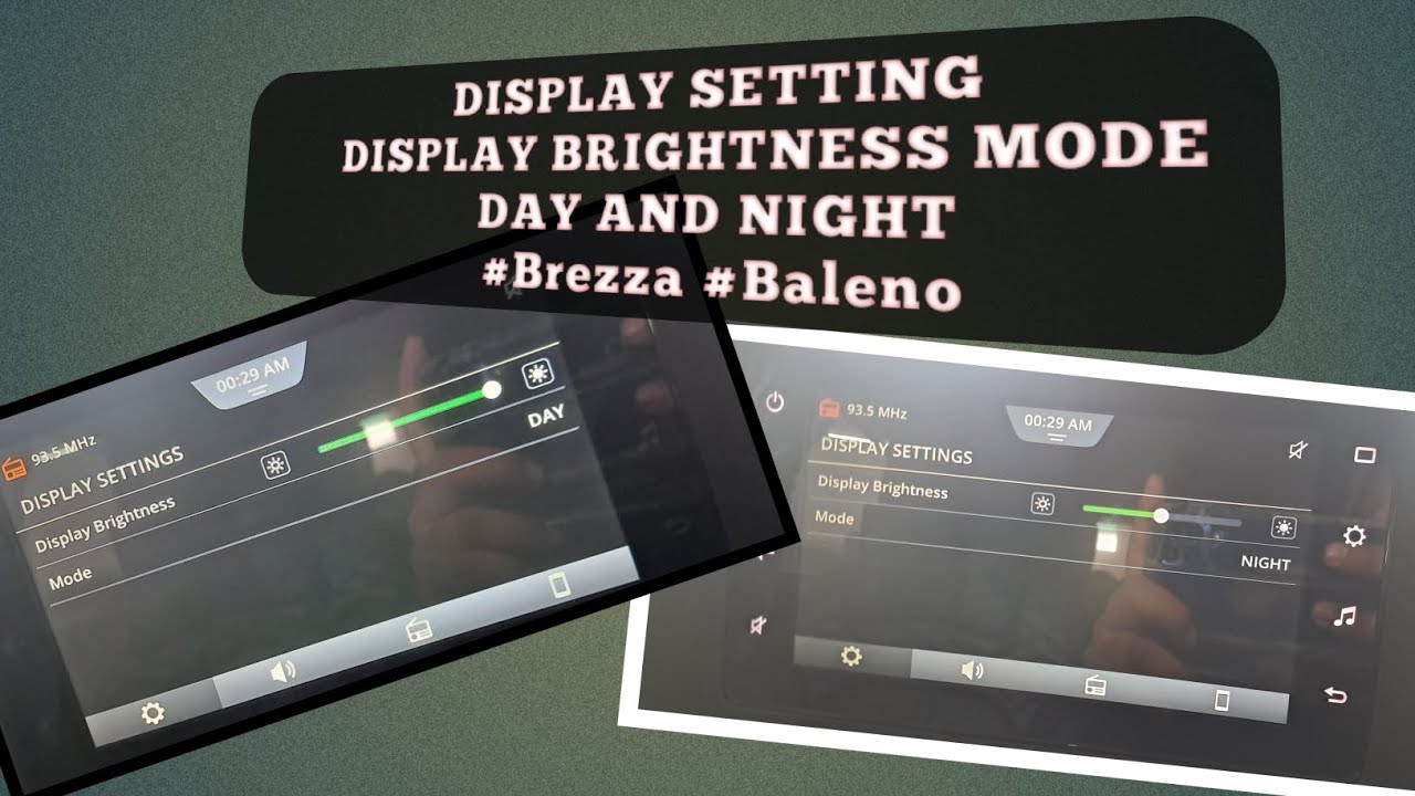 Music System Brightness Adjustment Mode:- Day And Night - YouTube