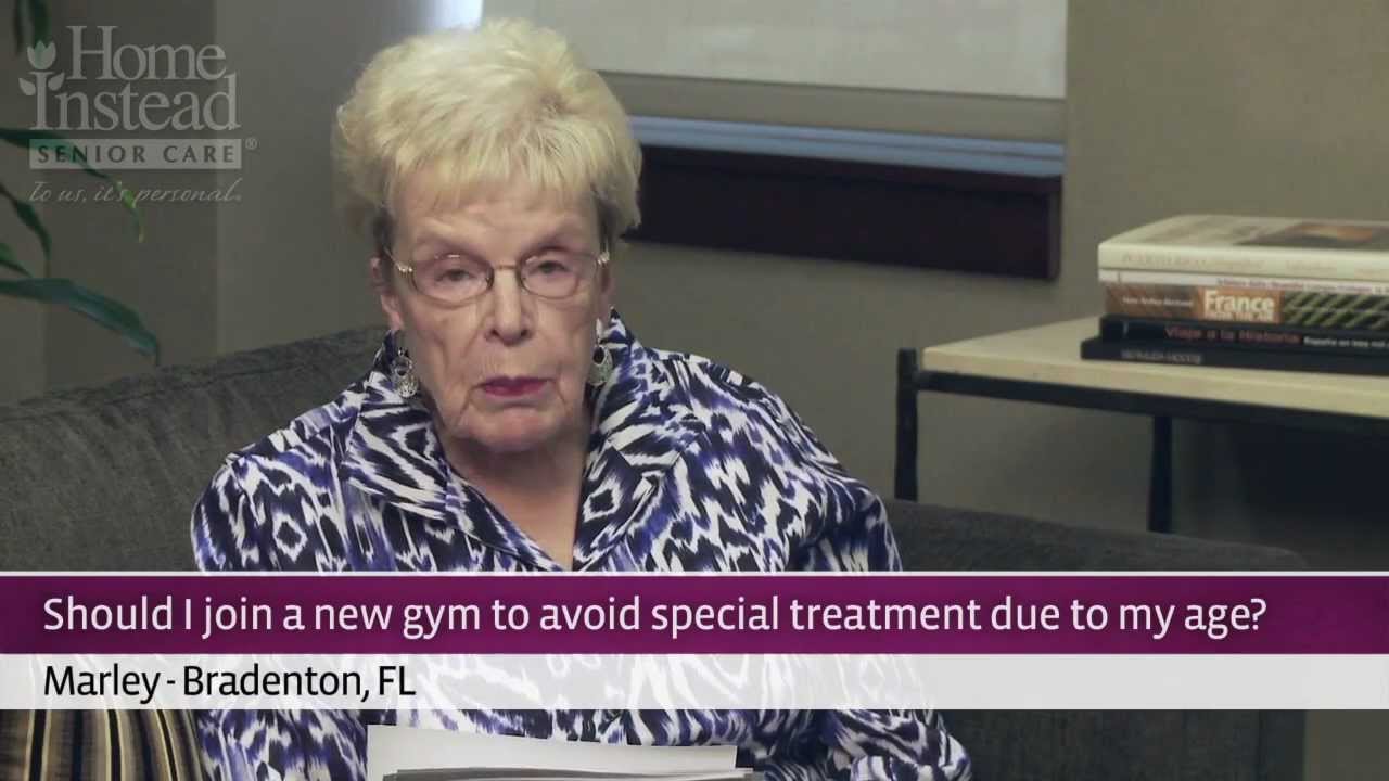 Seniors at the Gym - Laughing with Mary - YouTube