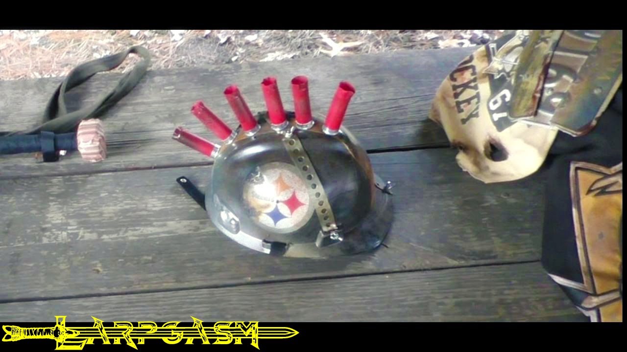 Football Pauldron And 12 Gauge Mohawk For Post-Apocalyptic Larp Armor ...