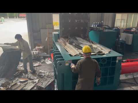 Scrap Metal Plate Compress Baler Machine #metal #plate #compactor #profiles #scrapmetal