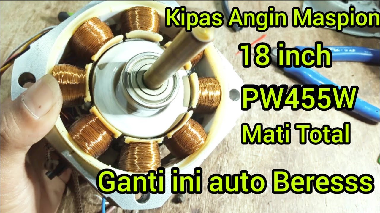 kipas angin Maspion PW455W Mati Total #pw455w #pw455 - YouTube