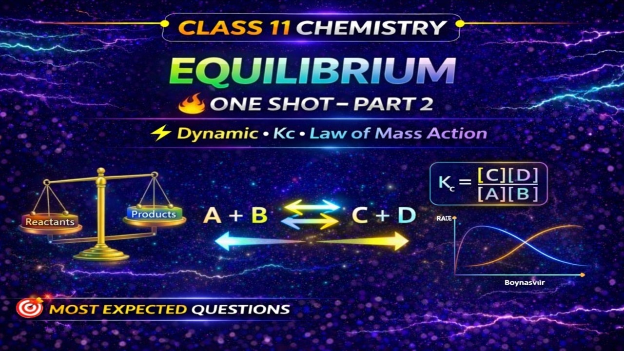 CBSE Class 11 || Chemistry || Equilibrium || Part-II || Animation || in ...