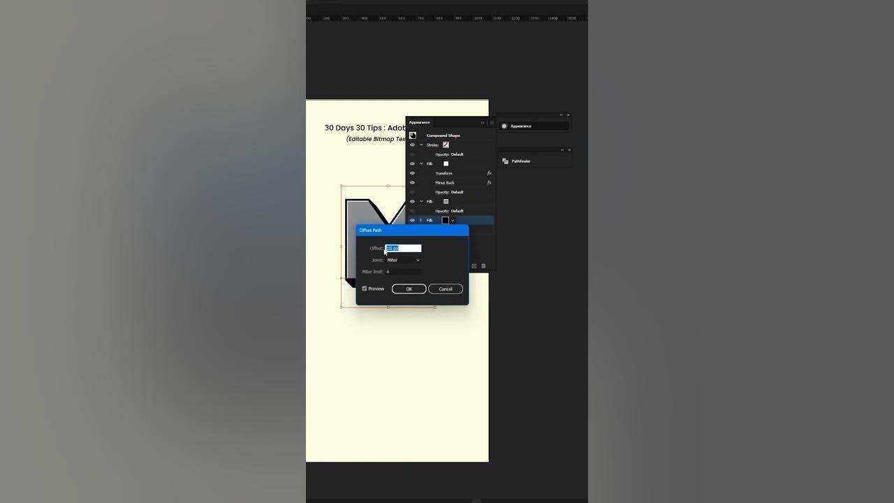 bitmap text effect in Adobe Illustrator - YouTube