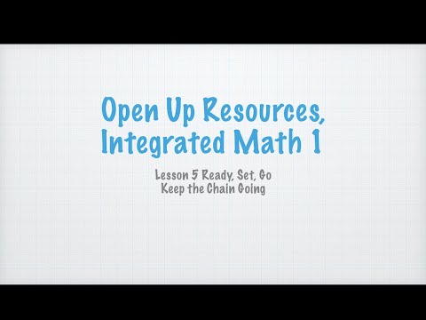 OUR Math 1 Unit 1 Lesson 5 Ready Set Go - YouTube