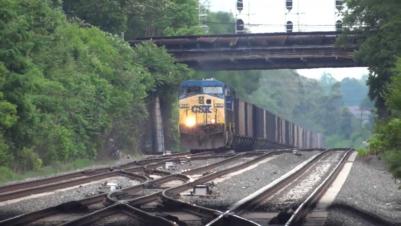 CSX Engines 321 & 148 On The Old Main Line - YouTube