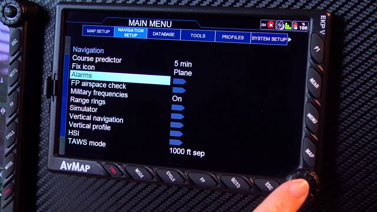 Introducing AvMap EKP V: the Menu key - YouTube