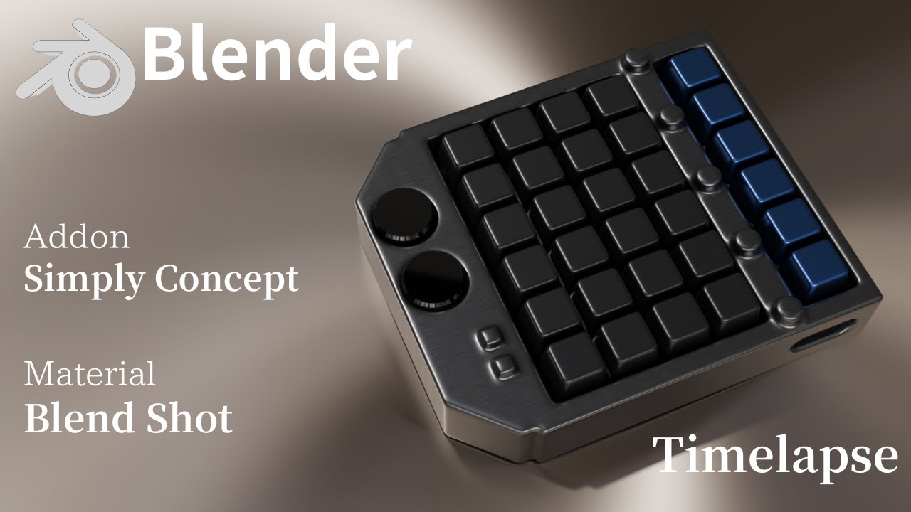 Blenderのアドオン「Simply Concept」の紹介動画です。概要欄にURLがあります。#blender #addon #simplyconcept - YouTube