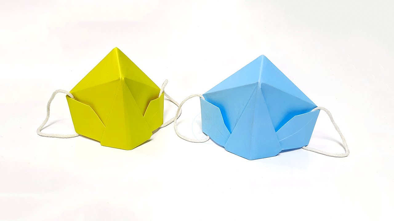 DIY Easy Origami Face Mask Making at home | 4K Video @ModhumotiCreation ...