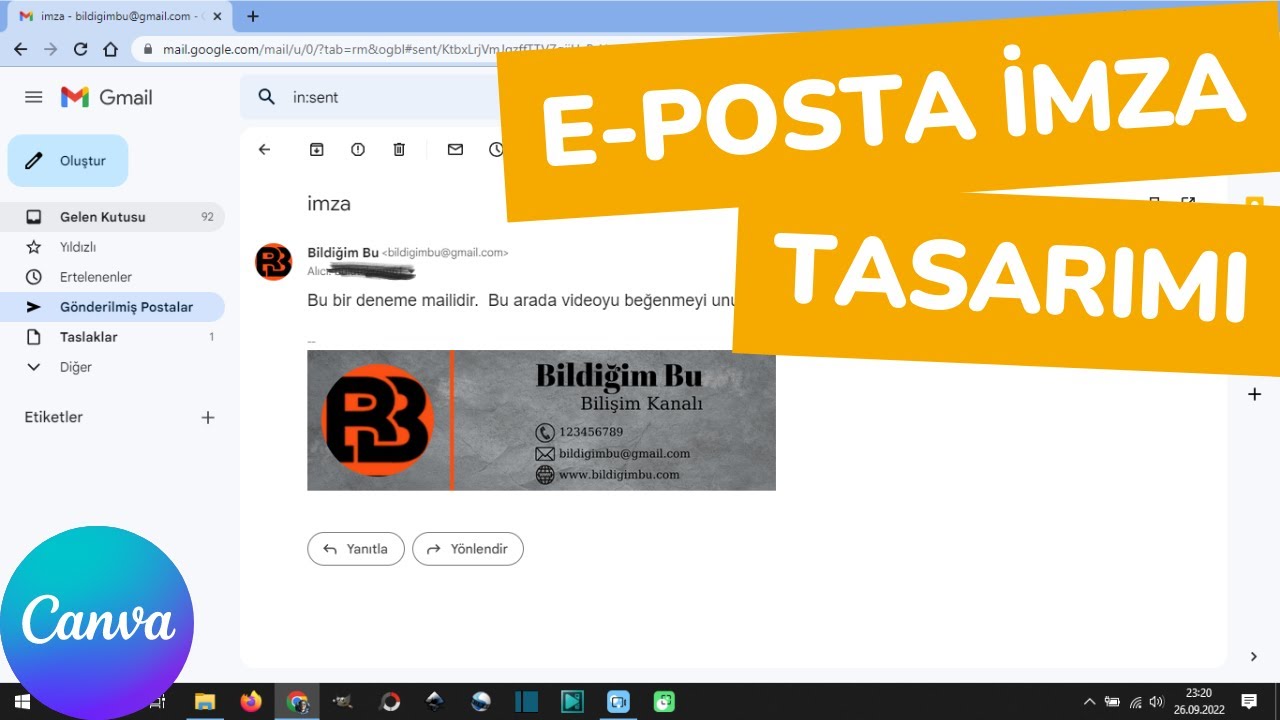 E-Posta İmza Tasarımı | Canva Dersleri - YouTube
