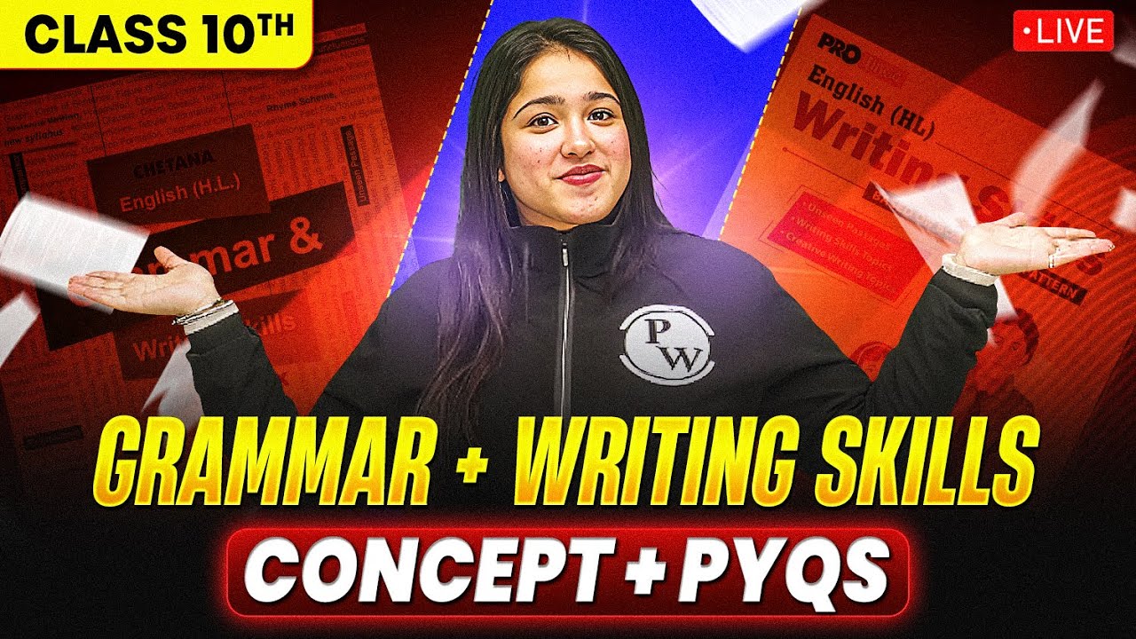 Get Ready For Complete Class 10th ENGLISH GRAMMAR || Writing Skills ...
