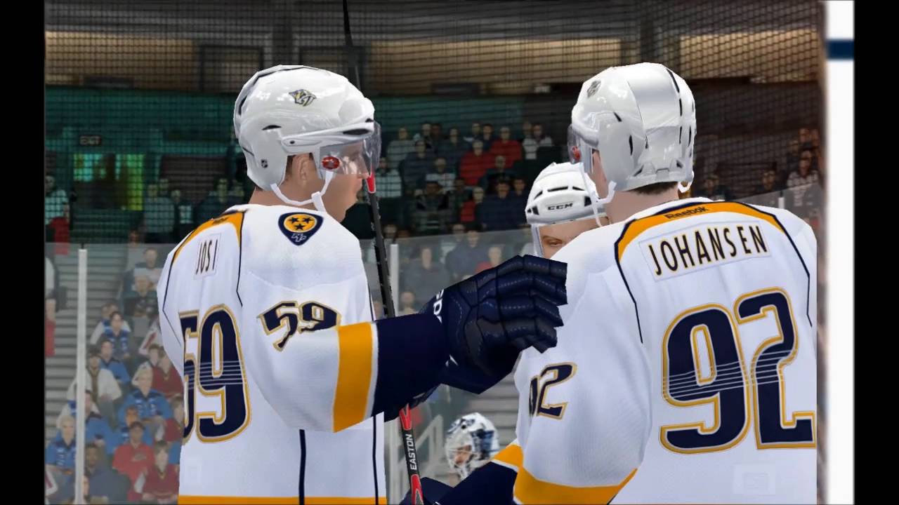 NHL 09 Nashville Predators vs Winnipeg Jets - YouTube