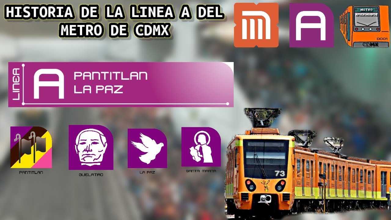 HISTORIA DE LA LINEA A DEL METRO DE CDMX - YouTube