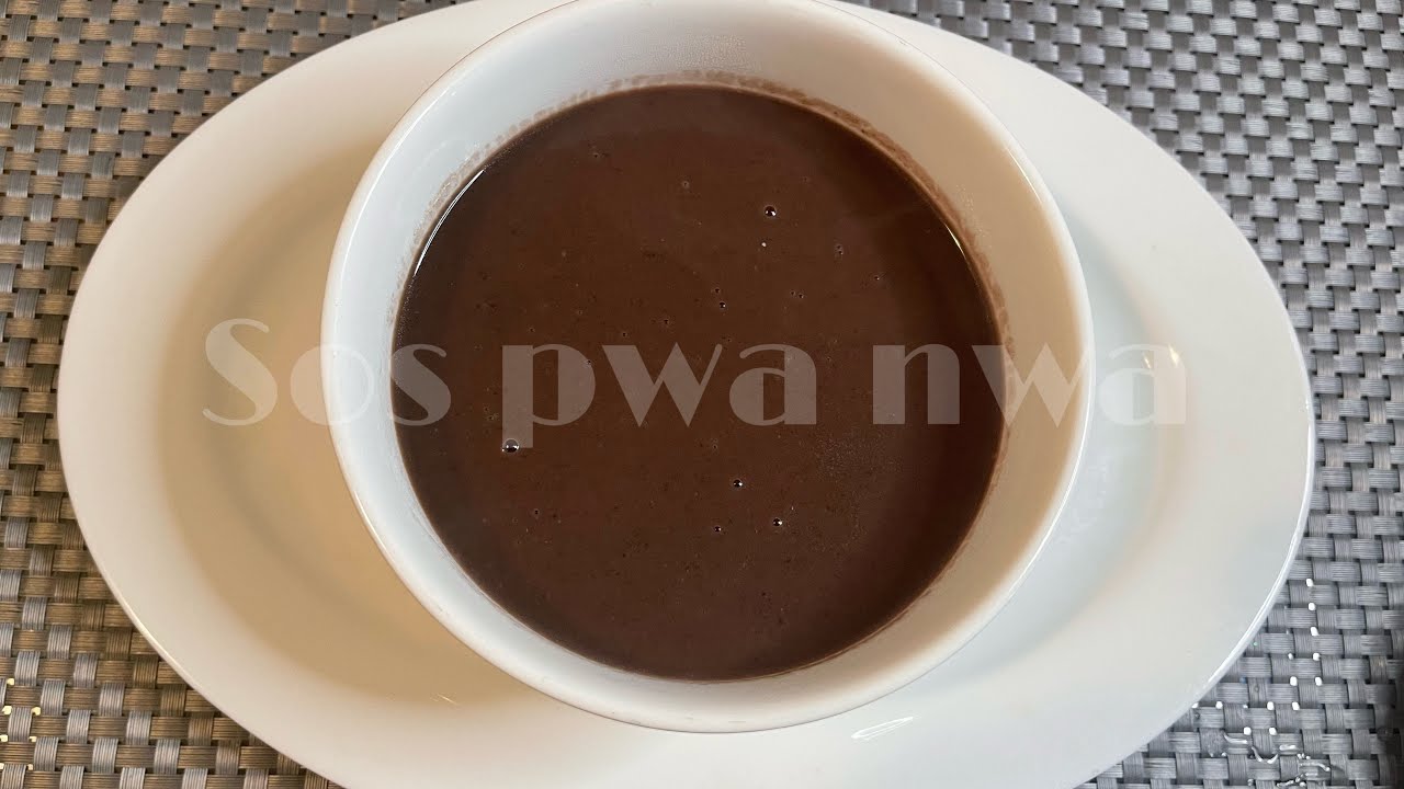 Kijan pou fe sos pwa nwa byen fasil et byen gou - YouTube