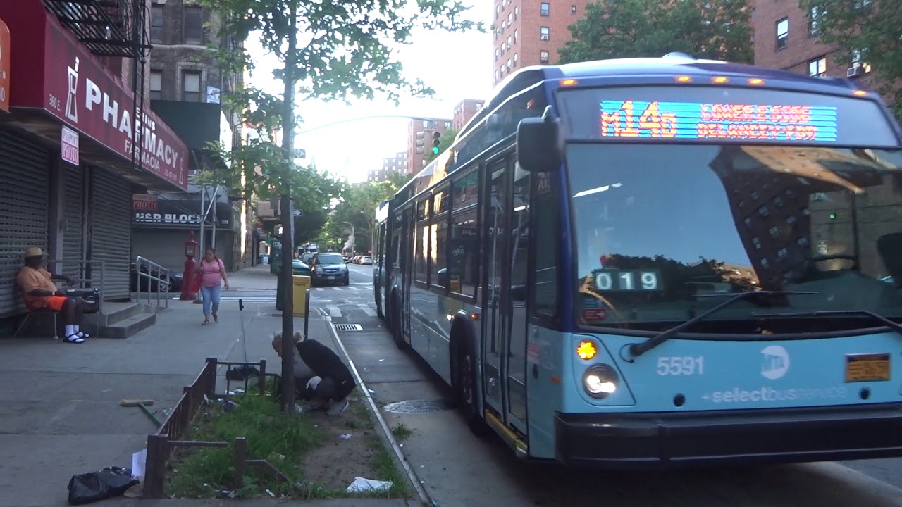 MaBSTOA first Look: Nova LFSA # 5591 On A Lower East Side-bound M14D ...