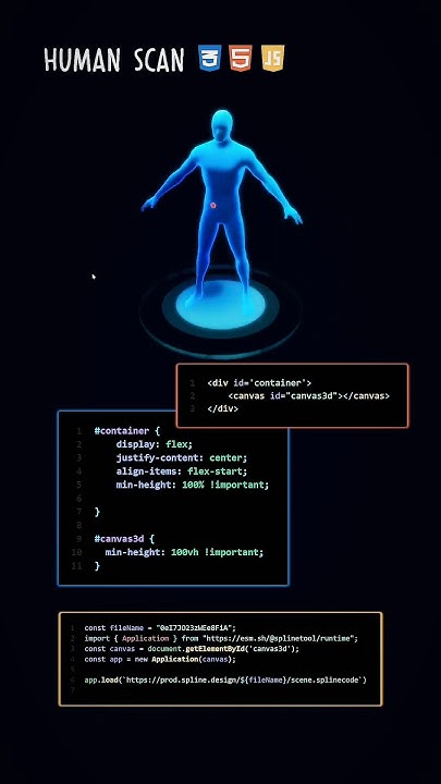 Human Scan Using Js Css And Html🧑‍💻 Coding Programming Csstricks Htmlcssjs Css Webdev 2022