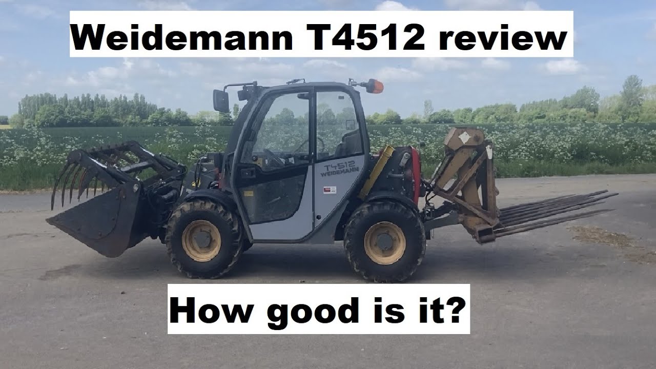 A review on the T4512 Weidemann telehandler. - YouTube