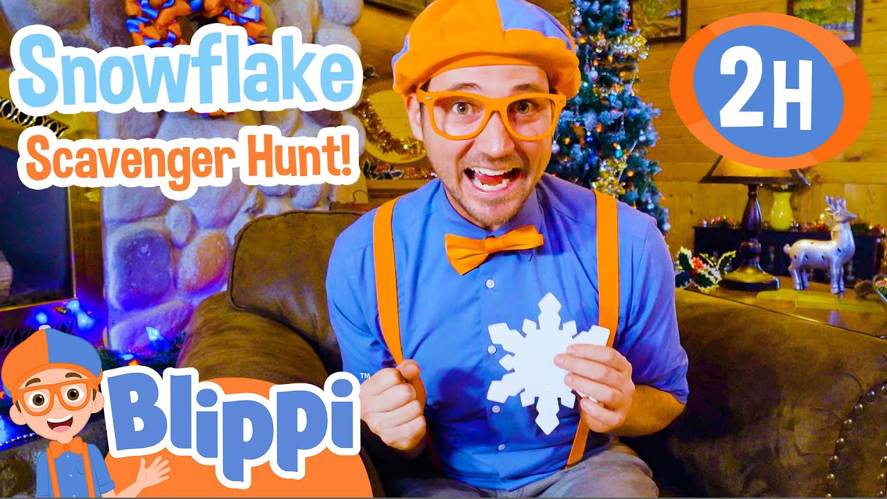 Blippi's Snowflake Scavenger Hunt | 2 HOURS OF BLIPPI CHRISTMAS VIDEOS | Christmas @BlippiToys ...